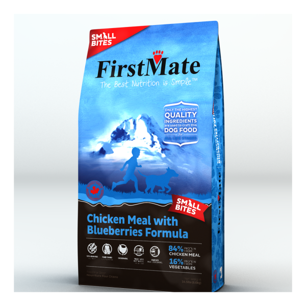 FirstMate Dog LID GF Chicken Blueberries Small Bites 14.5 lb - Pan ...